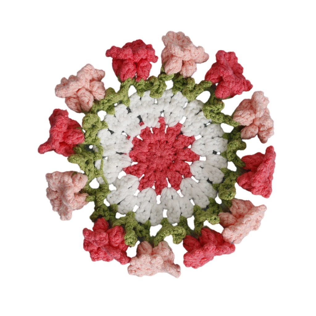 Giaone Heat Insulation Mat Handwoven Placemat Flower Crochet Insulating ...