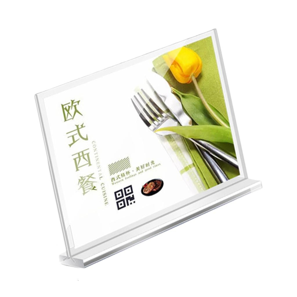 Giaone High Transparency Desktop Sign Holder Easy Slide Out Design ...