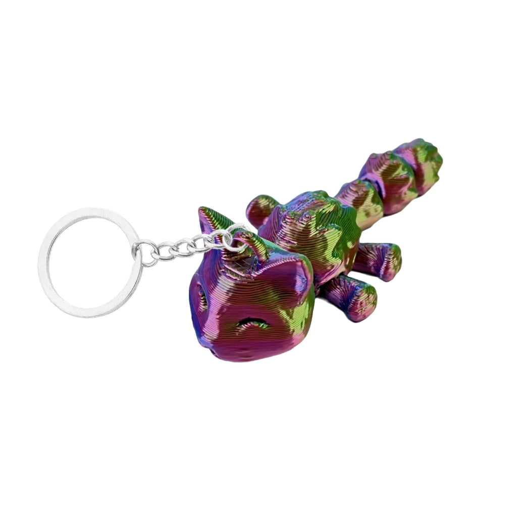 Giaone Innovative 3D Printed Cat Keychain Movable Cat Keychain 3D ...