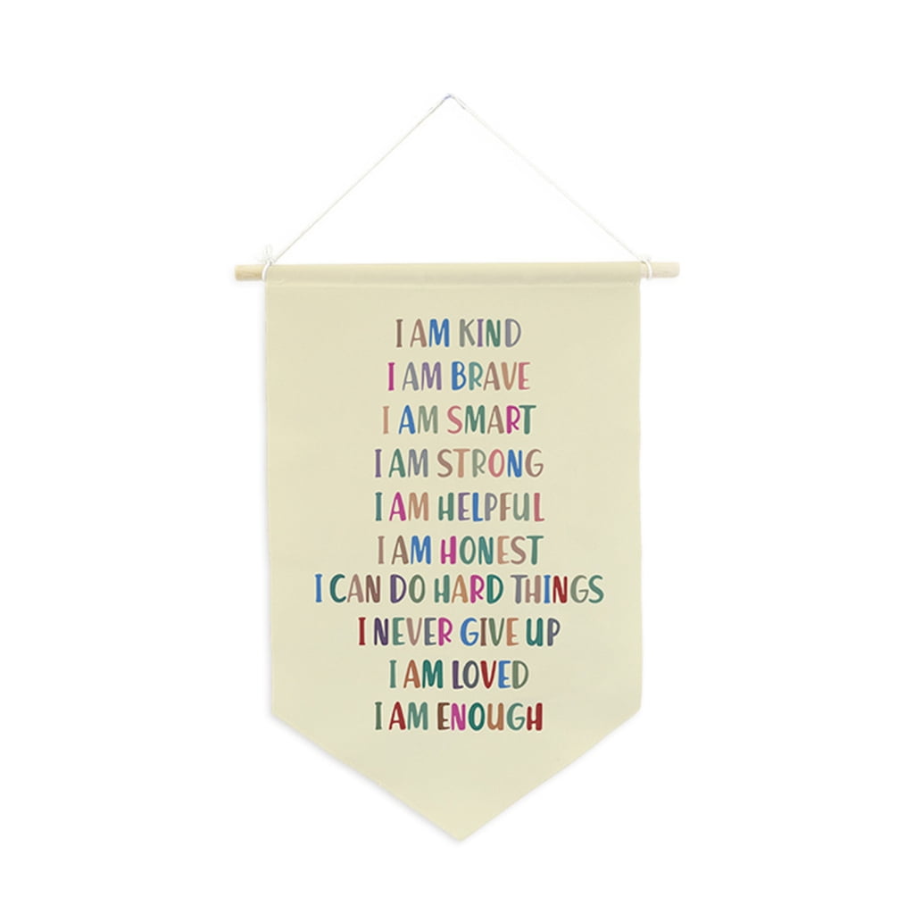 Giaone Inspirational Quote Banners Pennant Flag for Home Motivational ...