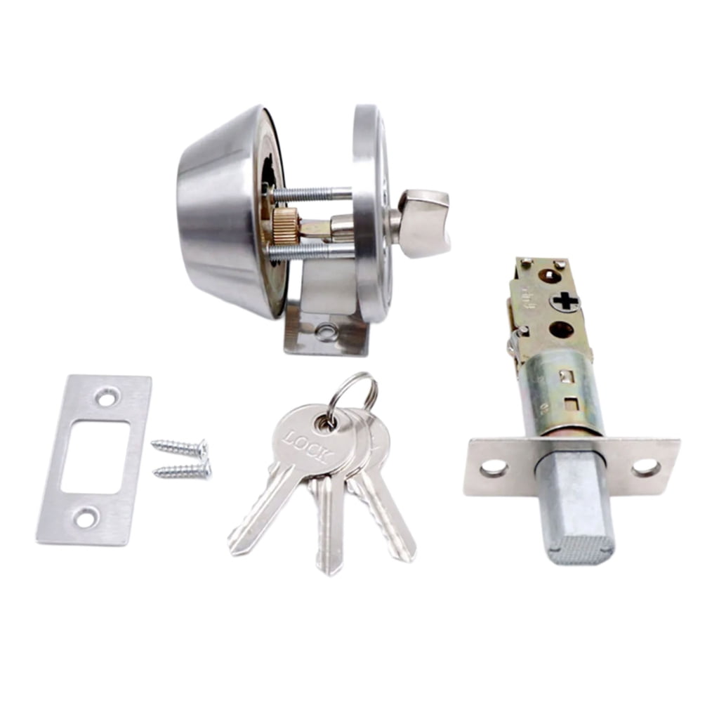Giaone Invisible Door Lock Exterior Door Knobs with Lock & Keys Entry ...