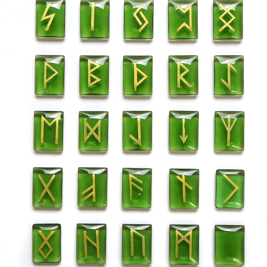 Giaone Lapis Lazuli Rune Stones Fortune-telling Wicca Crystals Healing ...