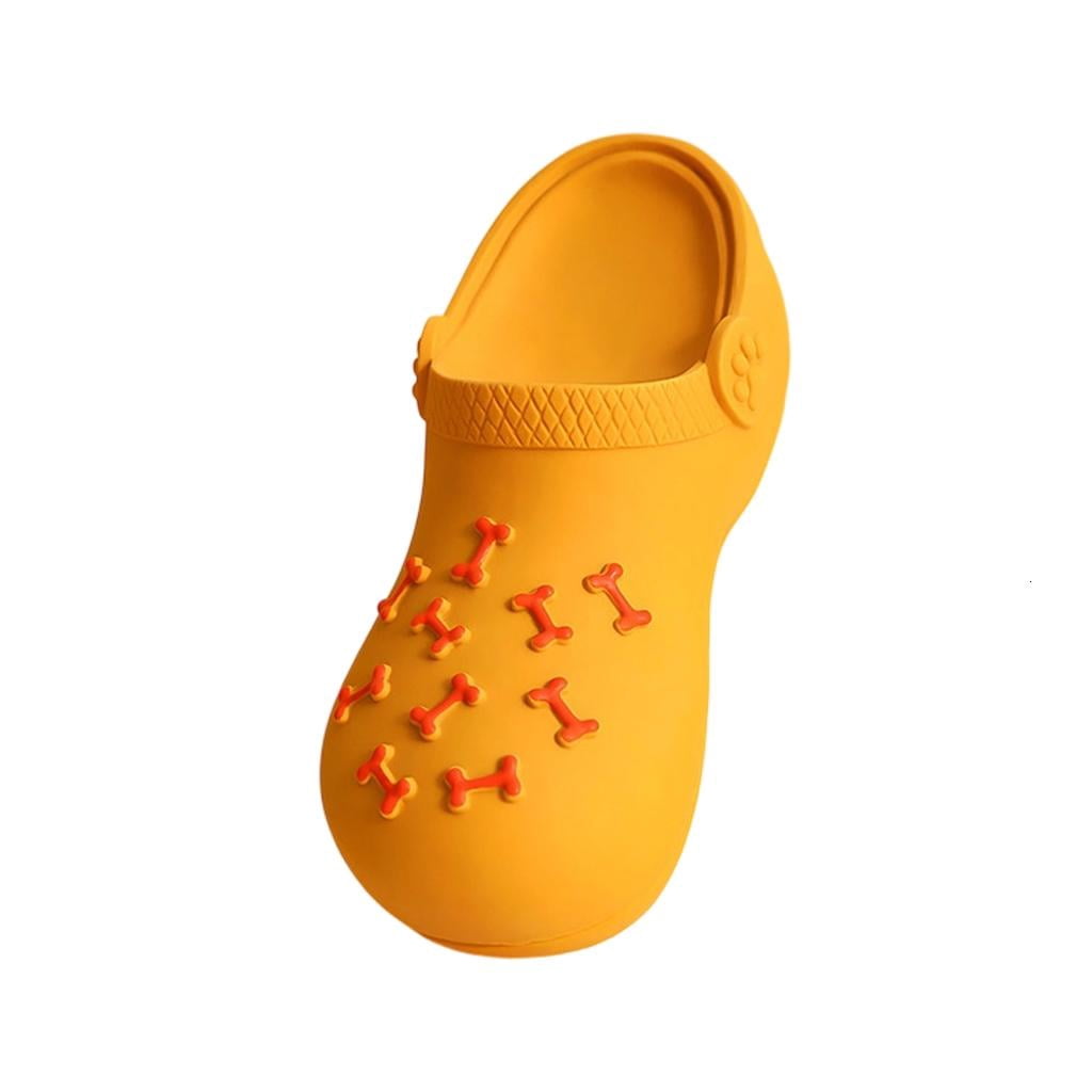 Giaone Latex Chew Dog Slipper With Squeaker Sound Chewing Toy For Large ...