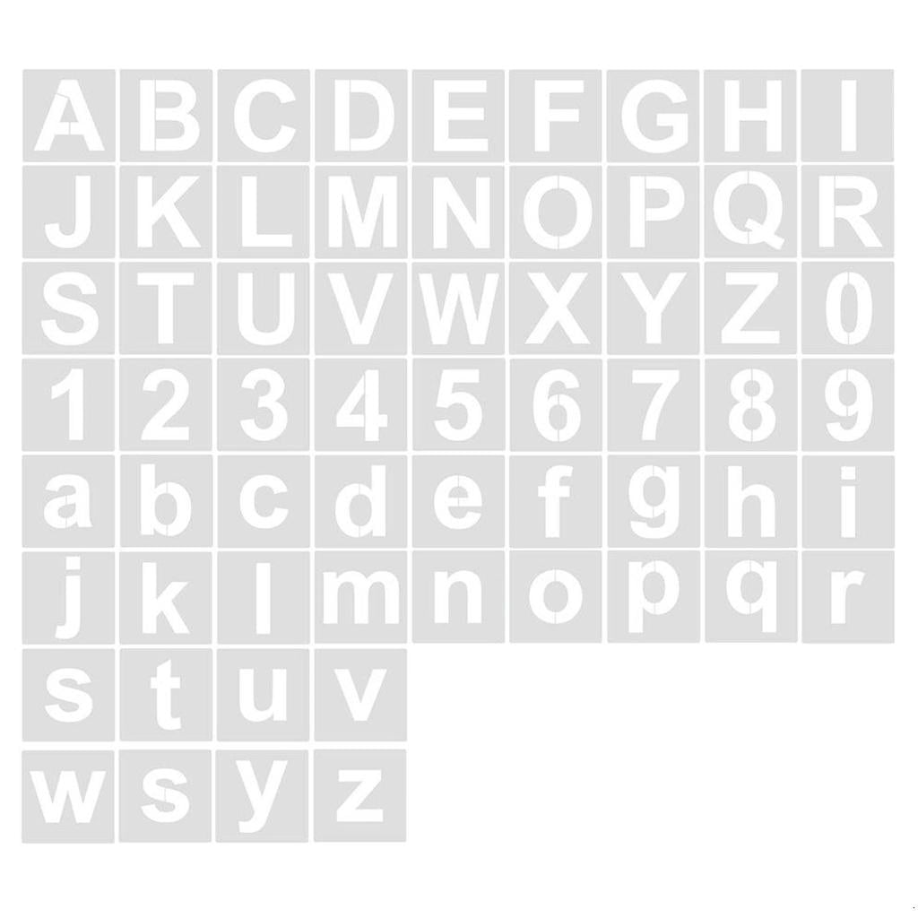 Giaone Letter and Number Stencils Kids Drawing Stencils for Wood Sign ...