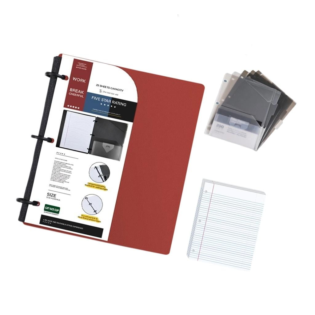 Giaone Light Weight Foldable Plastic Binders Notebook Compacts Design ...