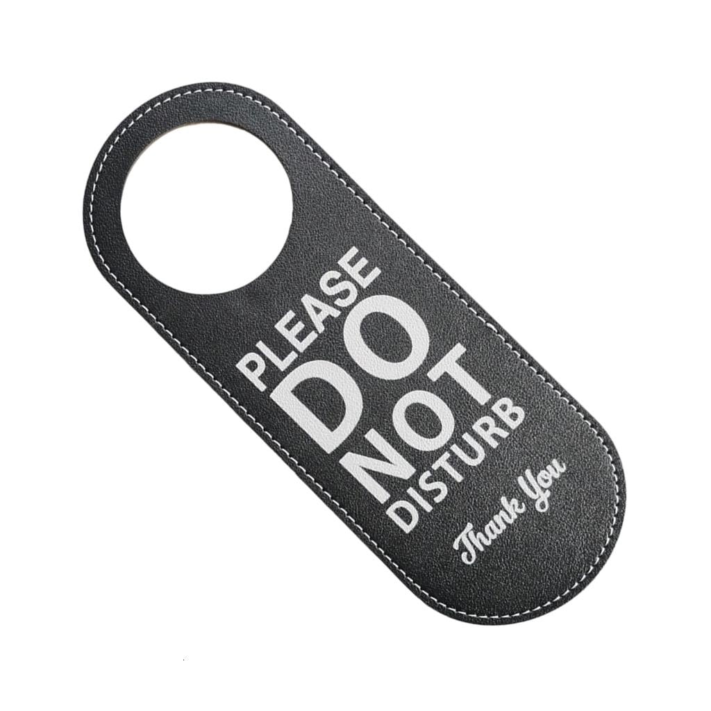 Giaone Light Weight Two Sided Do Not Disturb Door Sign PU Hanging Knock ...
