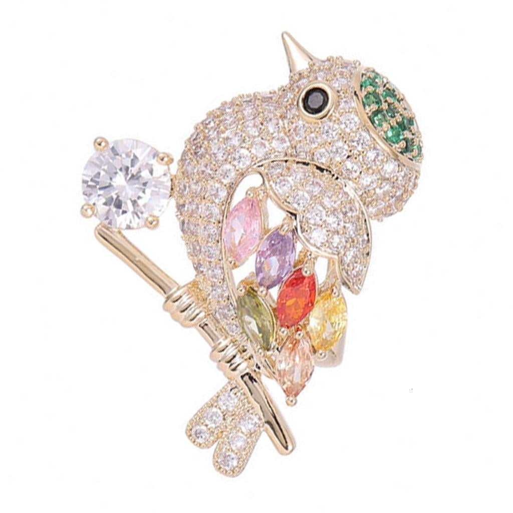 Giaone Lovely Bird Butterfly Bees Brooch for Women Pearl Rhinestone ...