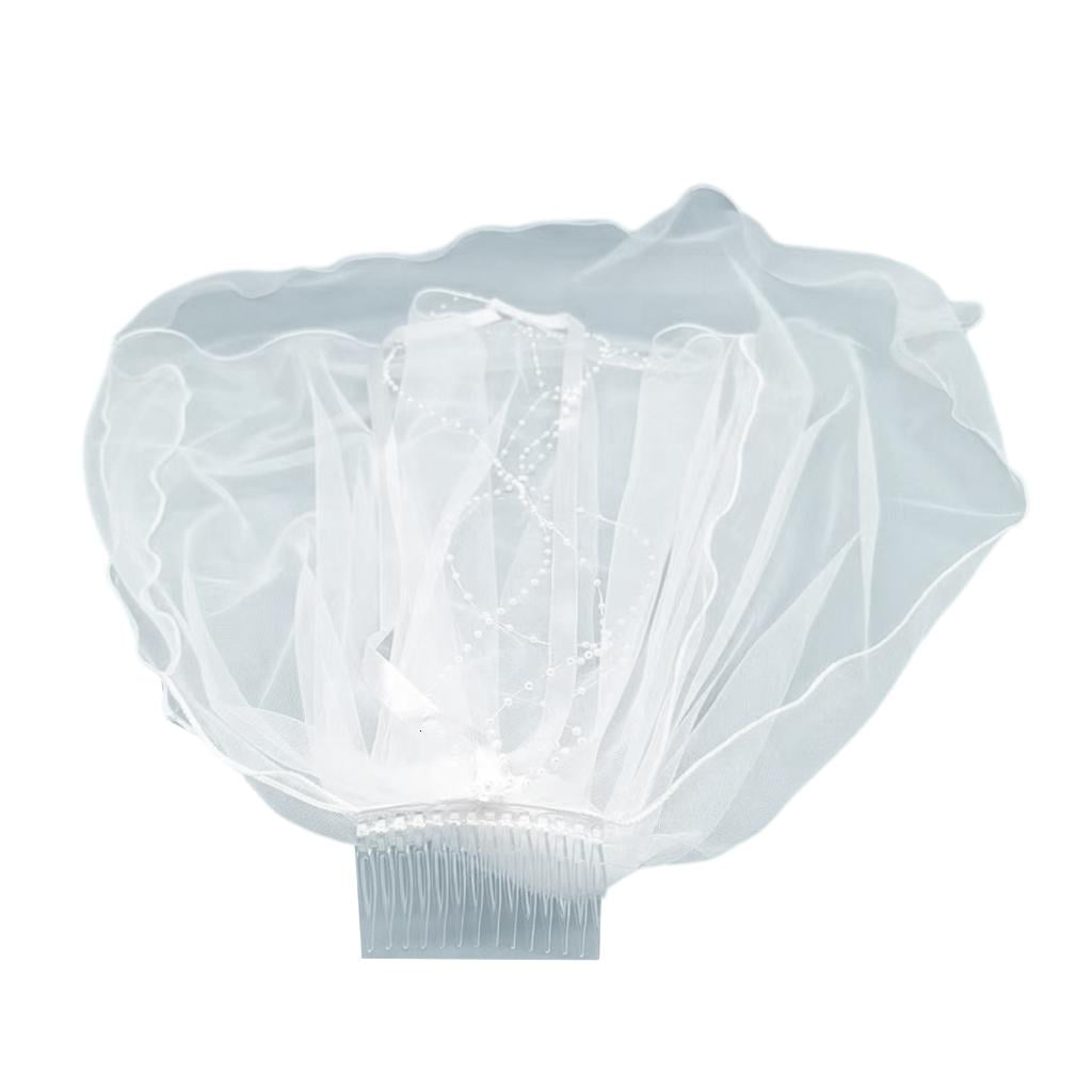 Giaone Luxurious Layered Tulle Bride Veil with Crown&Pearl Veil for ...