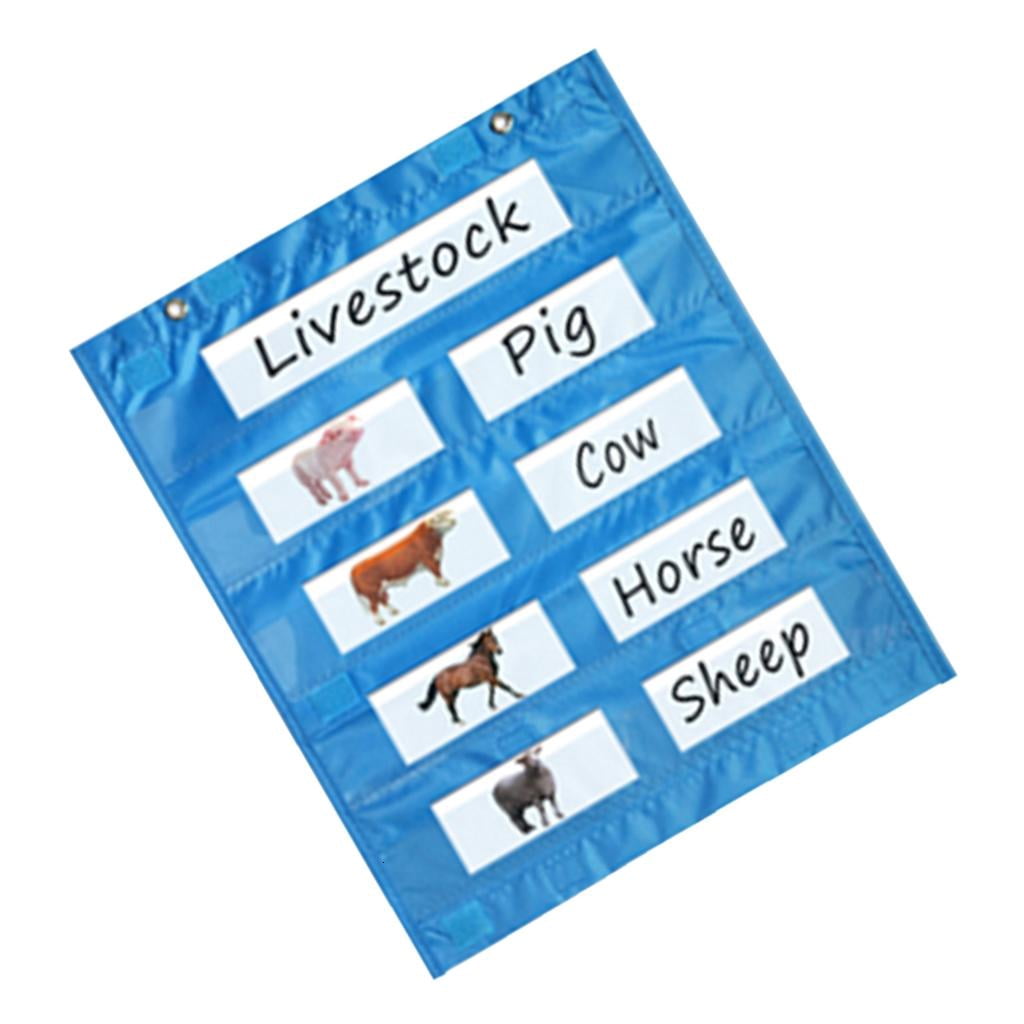 Giaone Magnetic Pocket Chart Classroom Organization Pocket Chart for ...