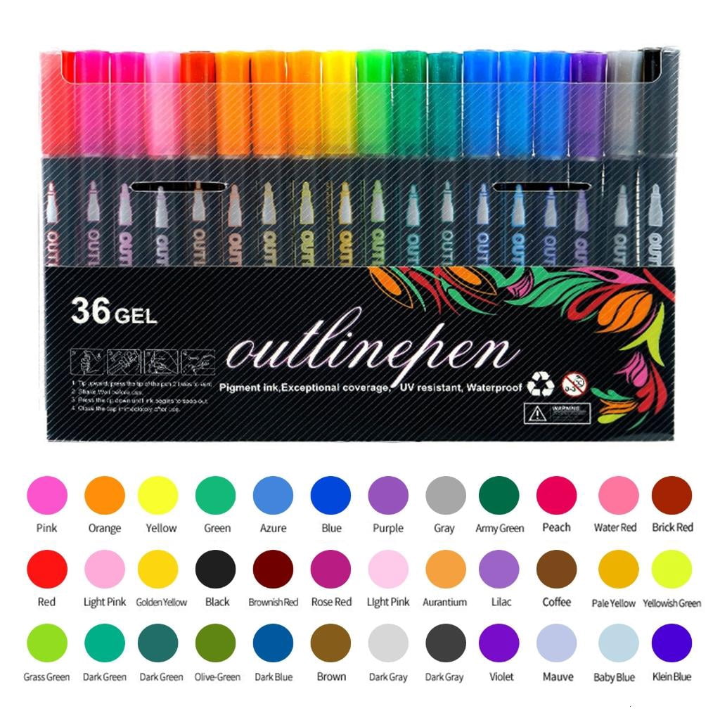 Giaone Marker Pen for Smooth Flow Glitter Gel Pen For Drawing Writing ...