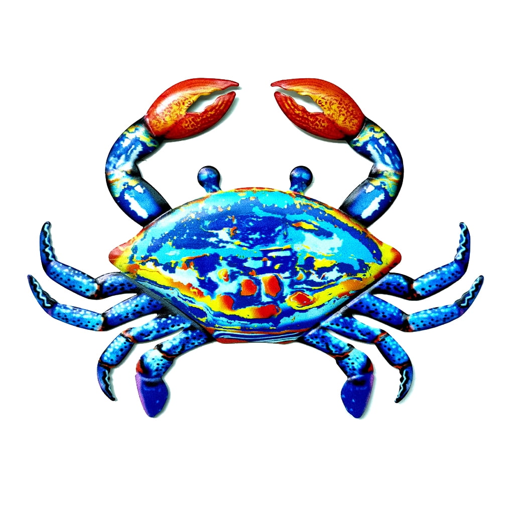 Giaone Metal Crab Wall Decor Large Nautical Hanging Art Decorative ...