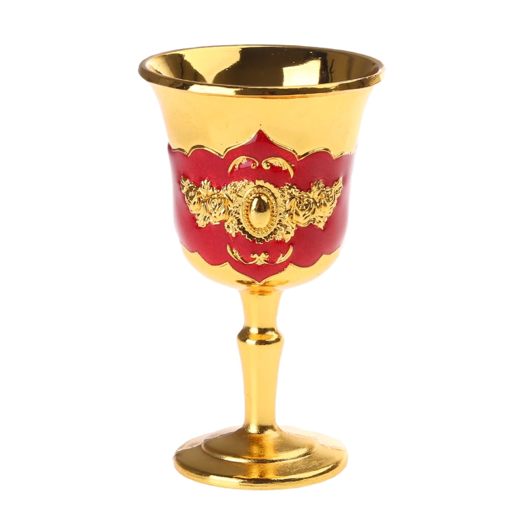 Giaone Metal Wine Glasses Cocktail Cup Wine Goblet Beverage Tumbler ...