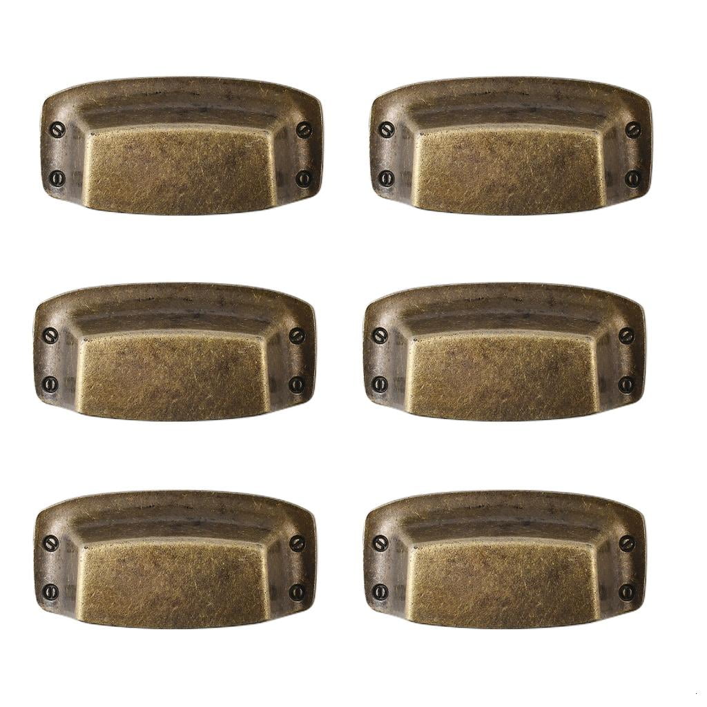 Giaone Metal mixture Antique Square Shell Handles for Drawer Cabinets ...