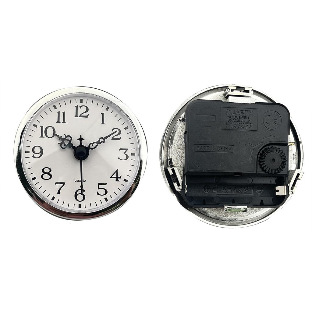 Giaone Miniature Quartzs Movement 80mm Clock Insert Arabic Numerals ...