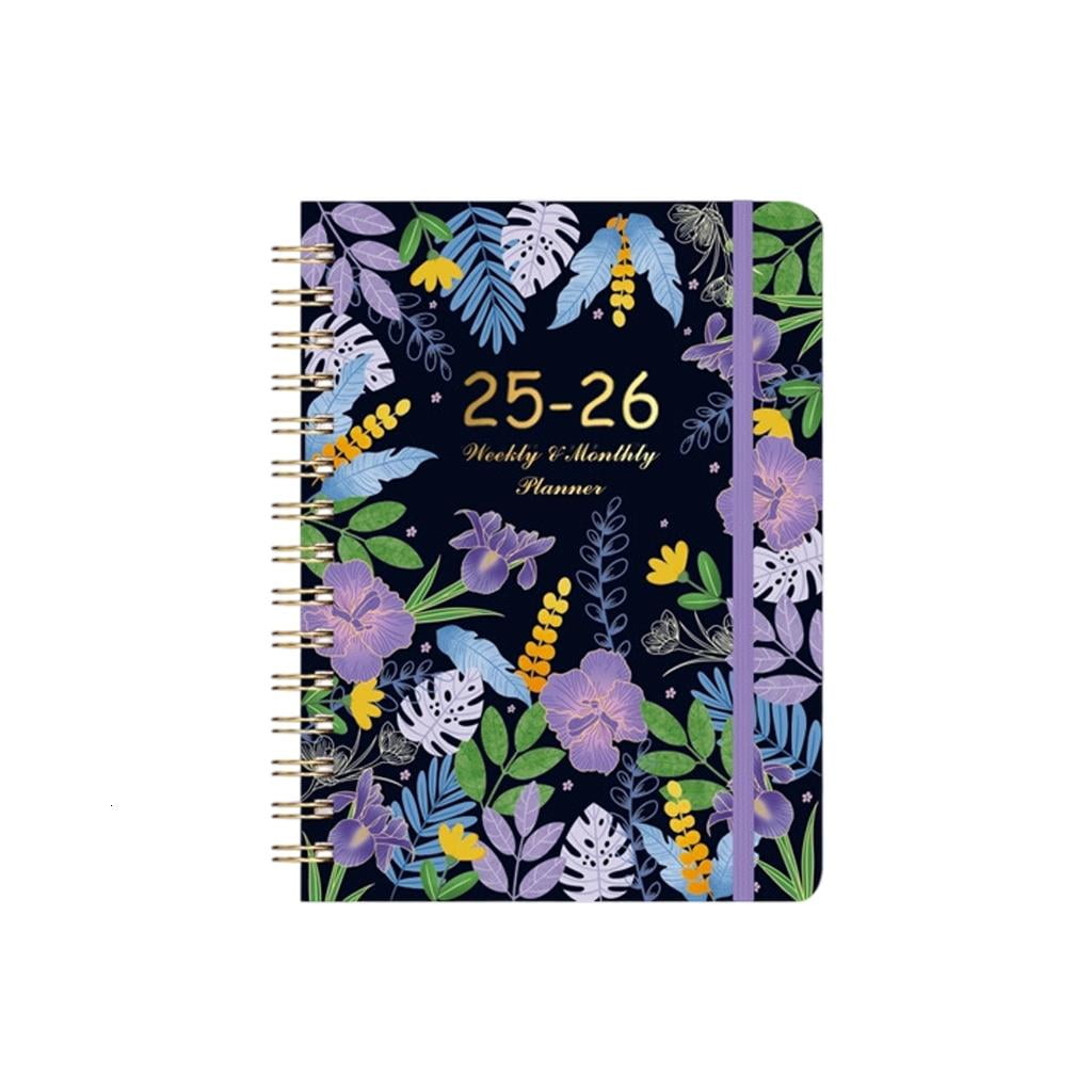 Giaone Minimalist English Weekly Agenda Notebook Spirals Design For ...