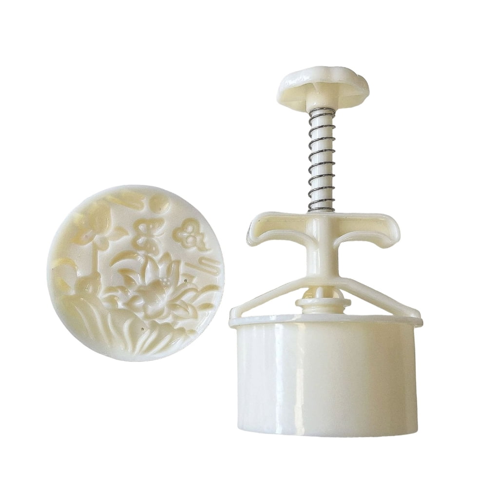 Giaone Mooncakes Mold with Stamp Bean Pastes Cake Mold Hand Pressed Ice ...