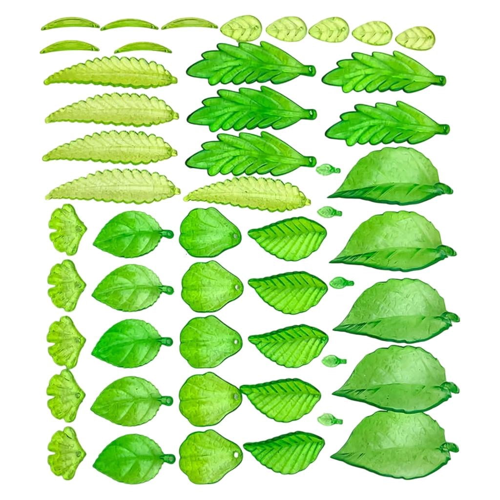Giaone Multi Style Green Leaf Pack Crafting Materials DIY Necklace ...