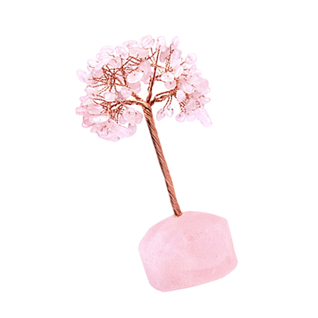 Giaone Natural Crystal Lucky Trees Metal Wire Winding Amethysts Gravels ...