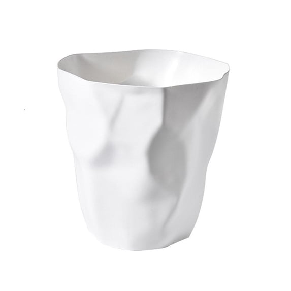 Giaone Nordic Irregular Trash Can Modern Solid Color Plastic Garbage ...