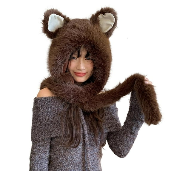 Giaone Oversized Reynard Trapper Hat for Outdoor Warm Trapper Ushanka ...