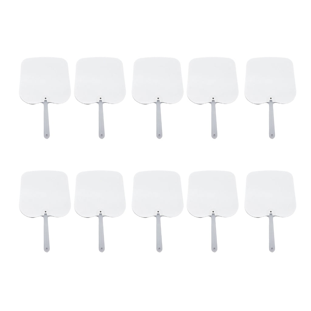 Giaone Pack of 10 Double Sided Blank Paddles Fan for Church Event and ...