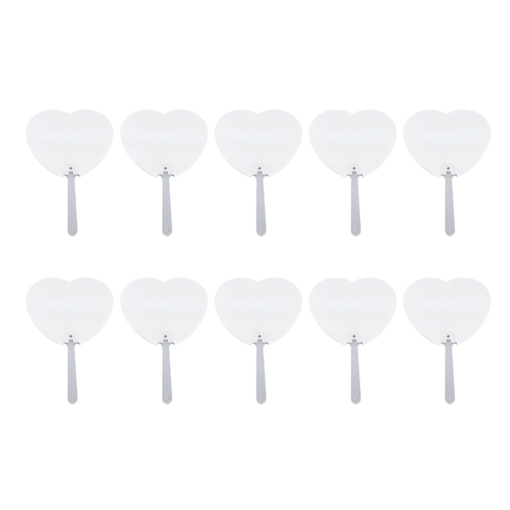 Giaone Pack of 10 Double Sided Blank Paddles Fan for Church Event and ...