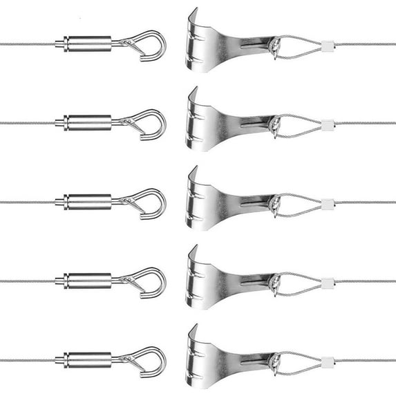 Giaone Picture Frames Wire Rope with Adjustable Hook and Shape Hook ...