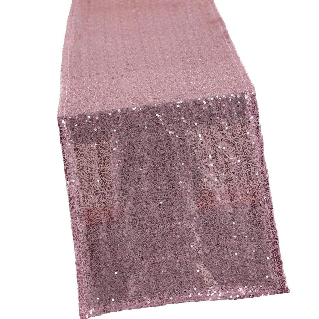 Giaone Pink Glitter Sequins Table Runner Sparkly Party Tablecloth for ...