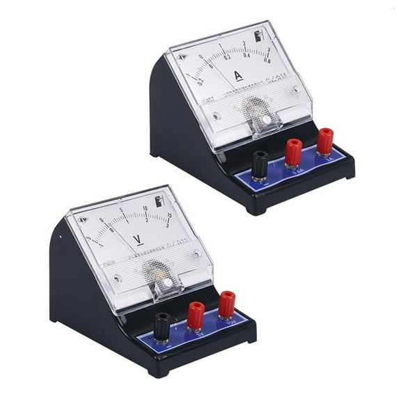 Giaone Plastic Insulated Voltmeter Ammeter Set Physics Circuit ...