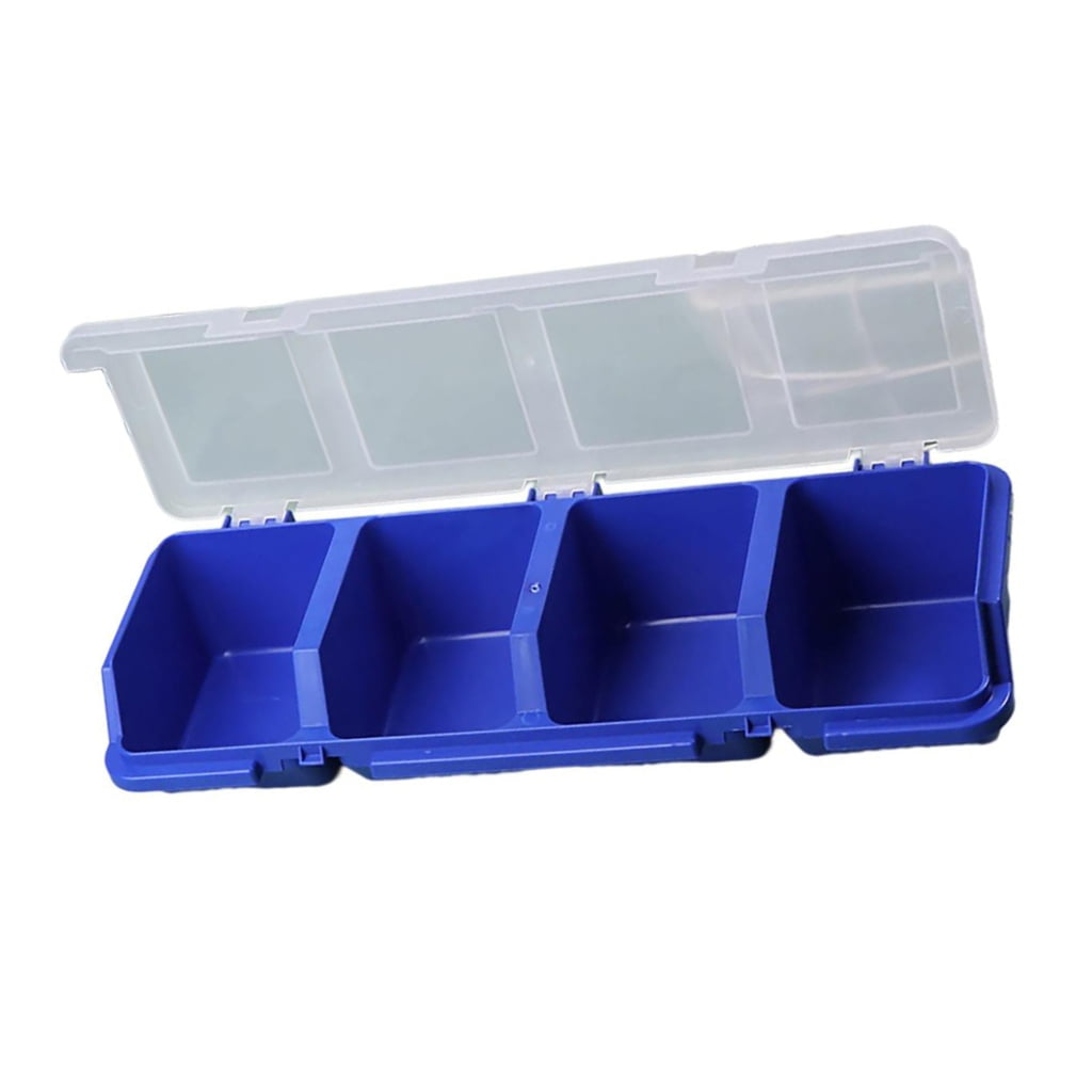 Giaone Plastic Sorting Box Tool Part Container Bin with Lid for Garage ...