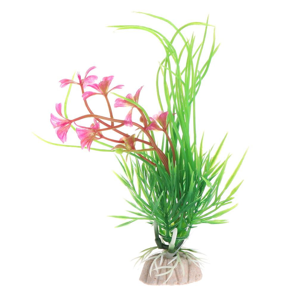 Giaone Plastic Water Plant for Aquarium Artificial Grass Plant ...