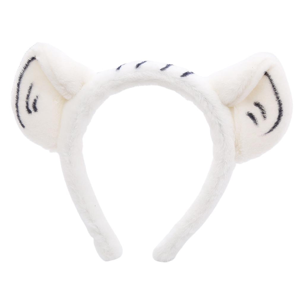 Giaone Plush Tiger Ear Headband Handmade Hair Hoop for Washing Face ...