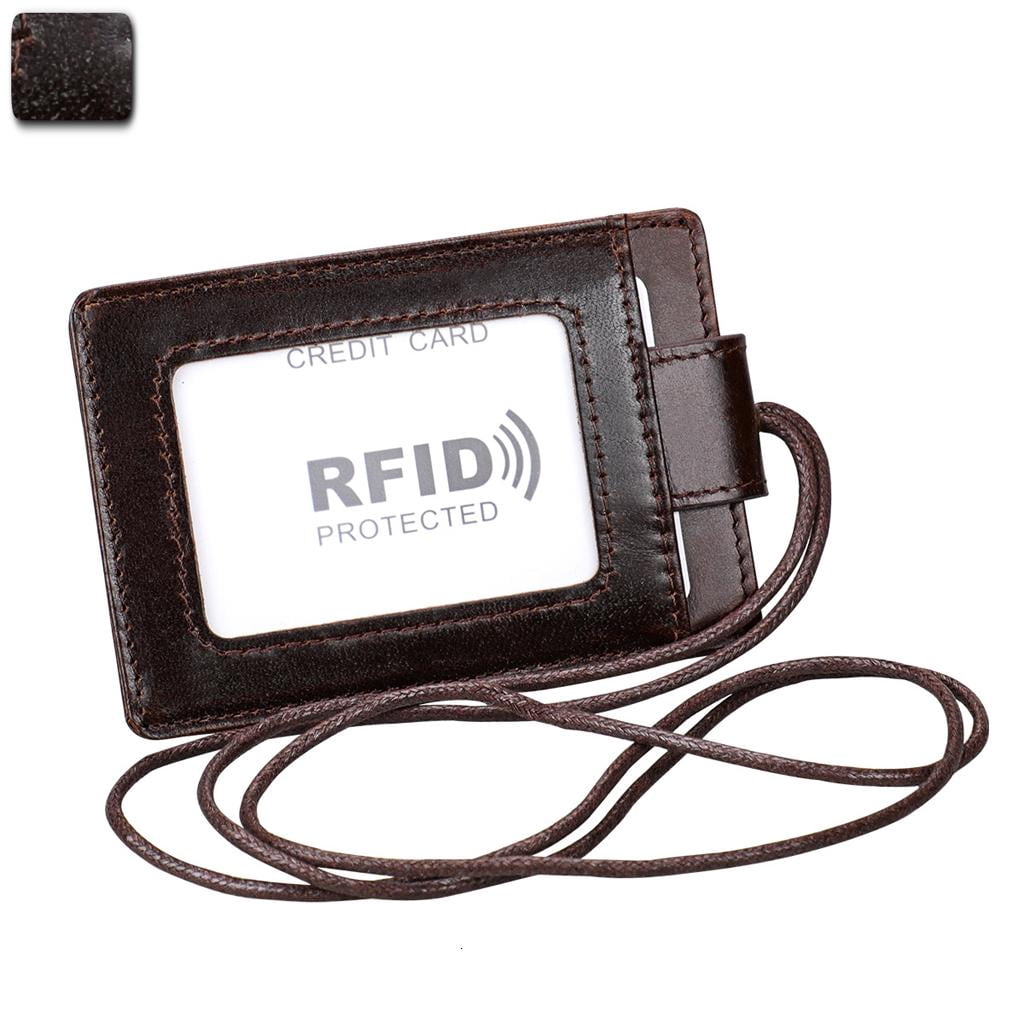 Giaone Portable RFID Bus Cards Cover Genuine ID Card Holder for Case ...
