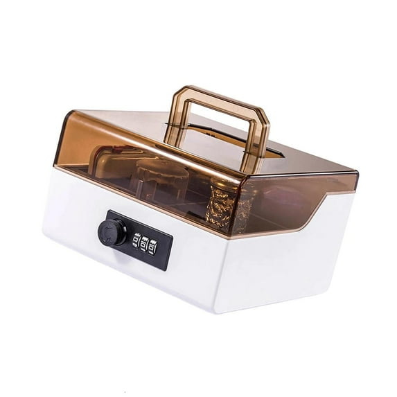 Giaone Portable Secure Password Transparent Stamp Case 5 Compartments ...