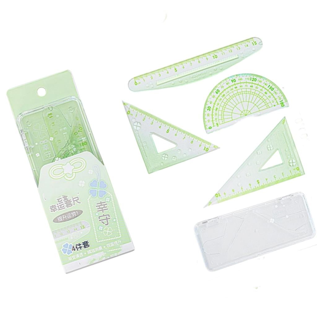 Giaone Professional Math Geometry Tool Set with Set Square Protractor ...