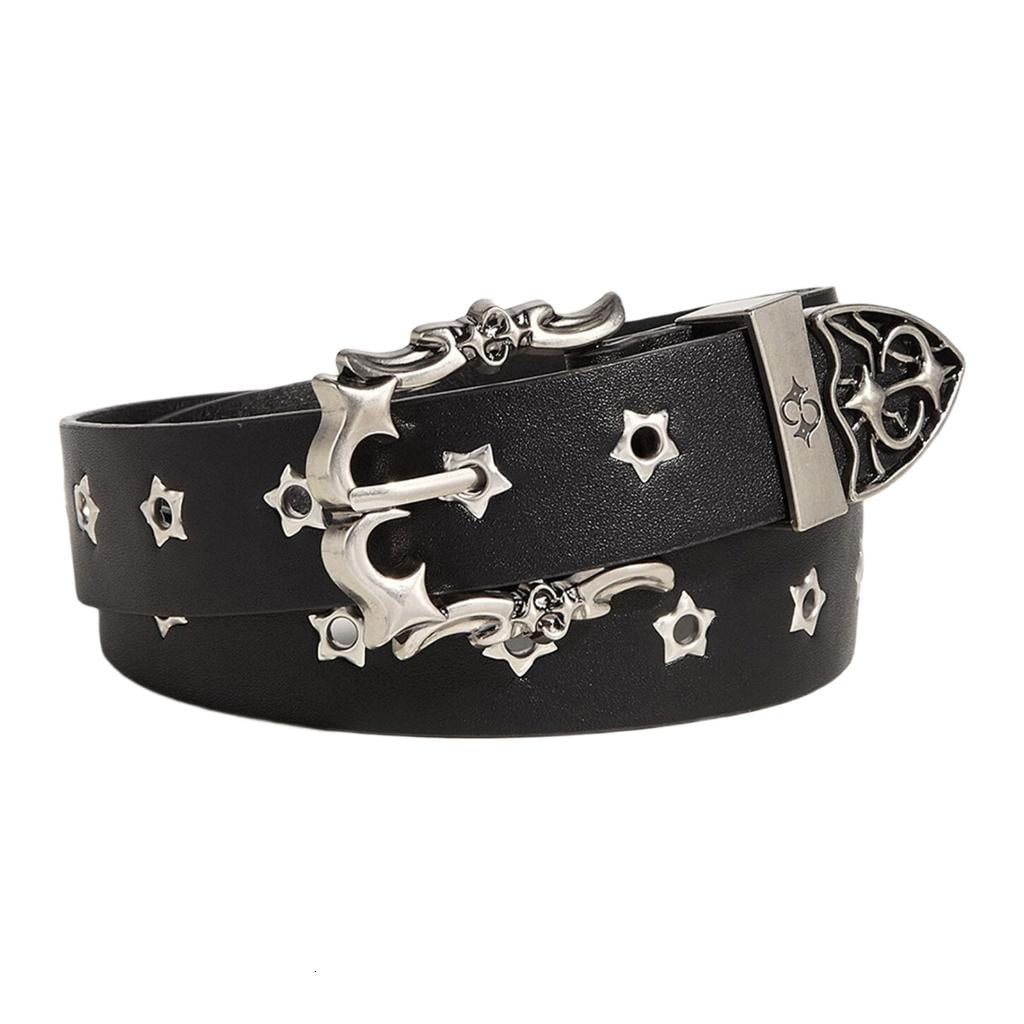 Giaone Punk Gothic Grommet Belt Adjustable Waistband Metal Chain Night ...