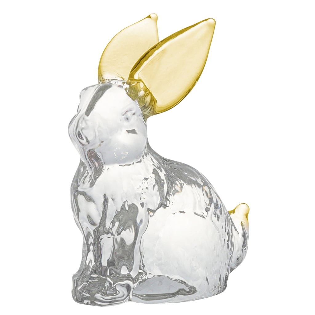 Giaone Rabbit Glass Statue Crystal Figurines Sculpture Ornament Indoor ...
