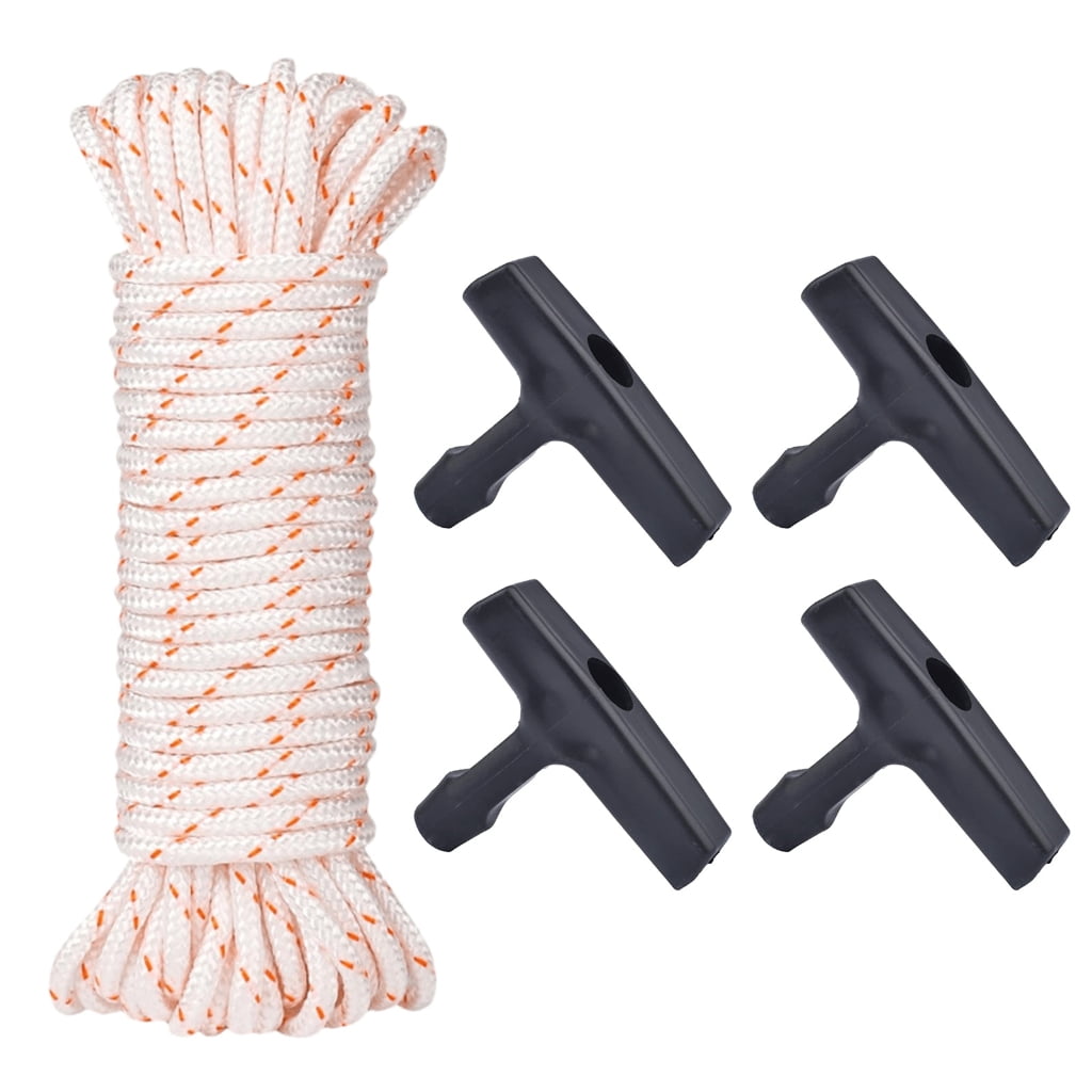 Giaone Recoil Starter Rope 4mmx1m with 4 Pack Handle for Chainsaw Brush ...