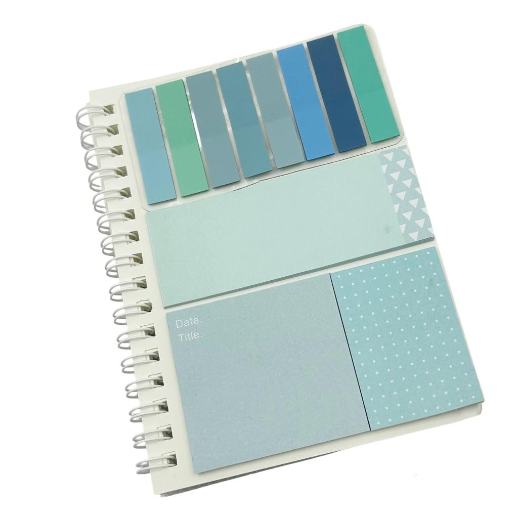 Giaone Refillable Notepads with Colorful Adhesive Index Label for Daily ...
