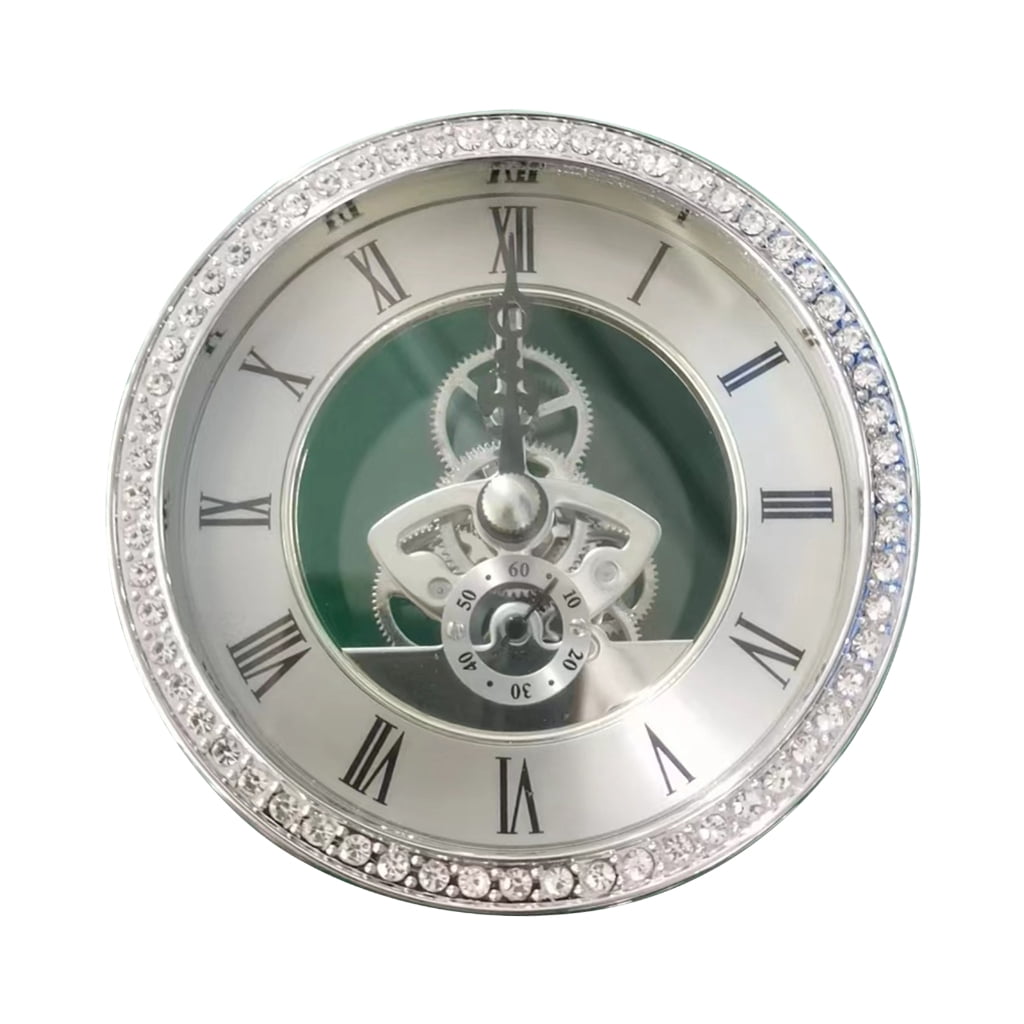 Giaone Retro Gear Metal Perspective Table Clocks Wall Clock Movement ...