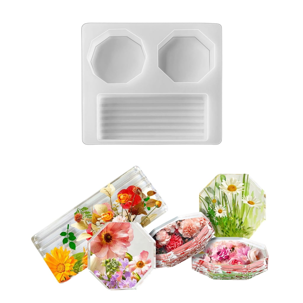 Giaone Reusable Silicone Coaster Molds Cup Mats Molds Resin Cup Pad ...