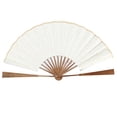 Giaone Rice Paper Folding Fan Blank Fan Paper Hand Fan Wedding Fan ...