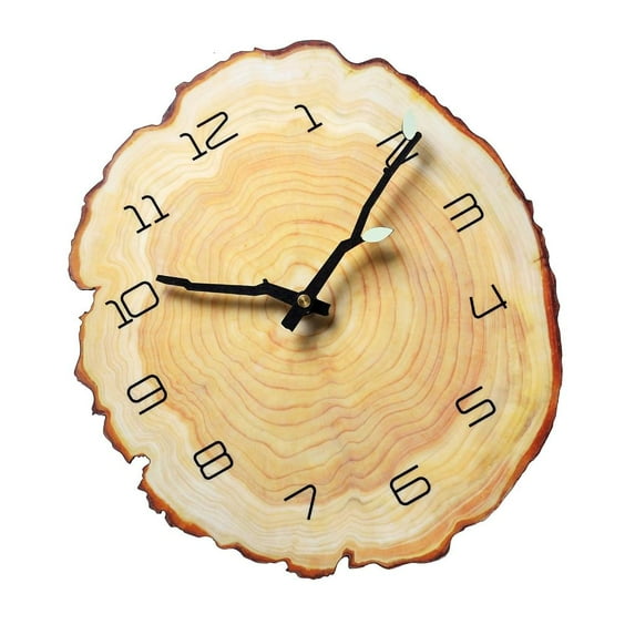 Giaone Rustics Clock for Kitchen Decorative Clock Wood Wall Clocks ...