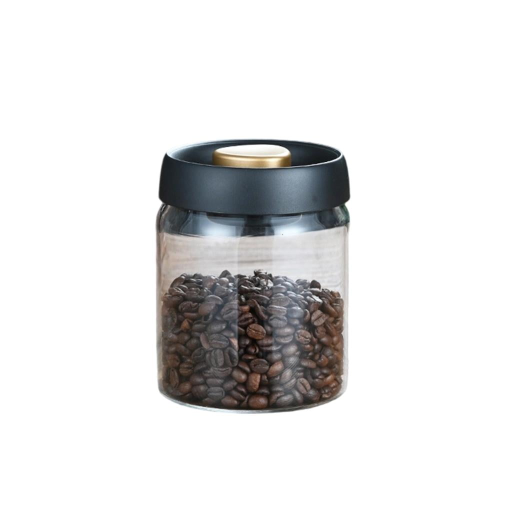 Giaone Sealed Coffee Bean Storage Jar Press To Vacuum Glass Container ...