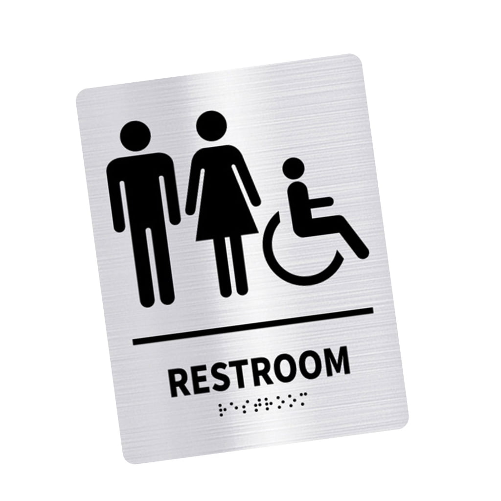 Giaone SelfAdhesive Restrooms Signs Bathroom WC Toilet Mark Label Door ...