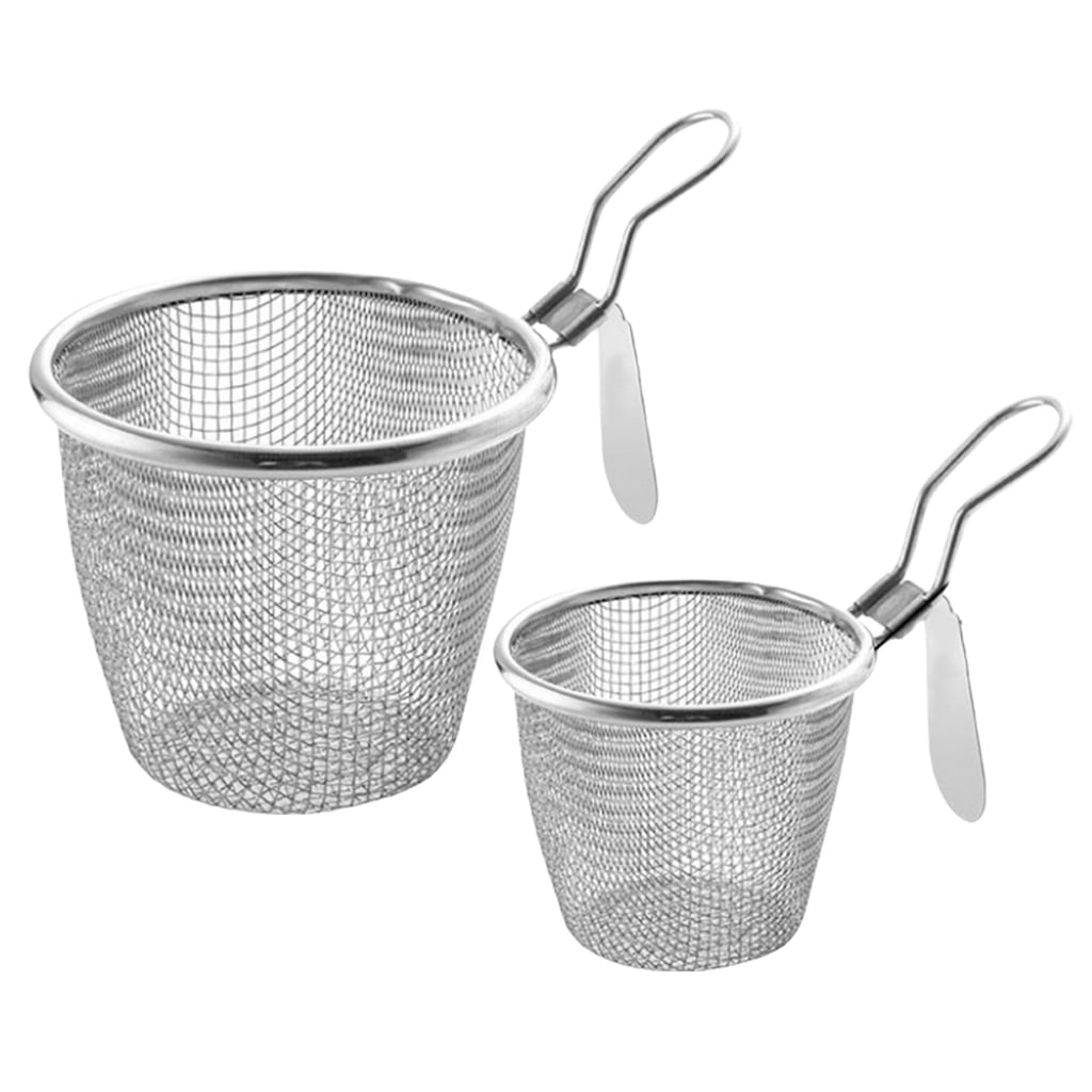 Giaone Set of 2 Multipurpose 304Stainless Steel Mesh Strainer Basket ...