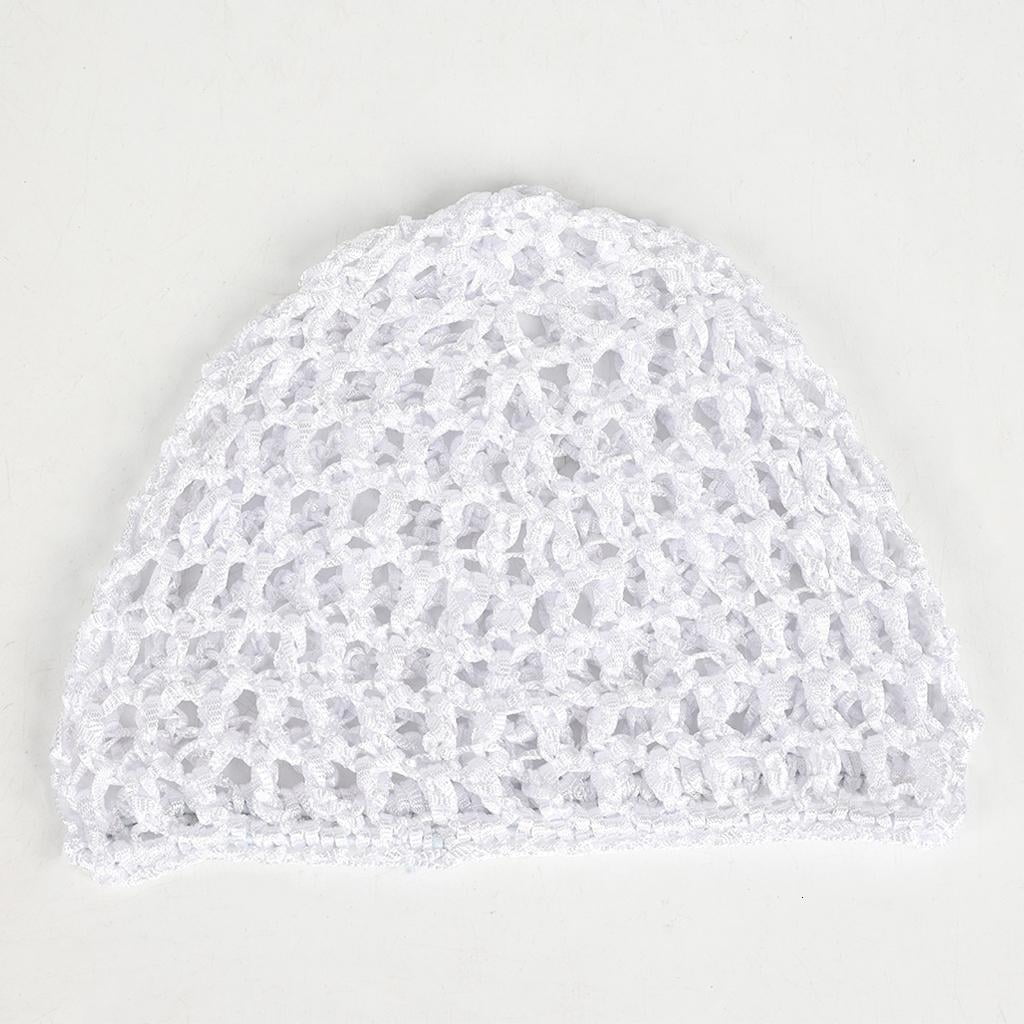 Giaone Simple Hollowout Hat Crochet Hair Net Hat For Women Teens Knit ...