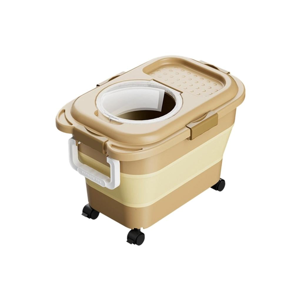 Giaone Space Saving Rice Container Foldable Storage Box for Kitchen and ...