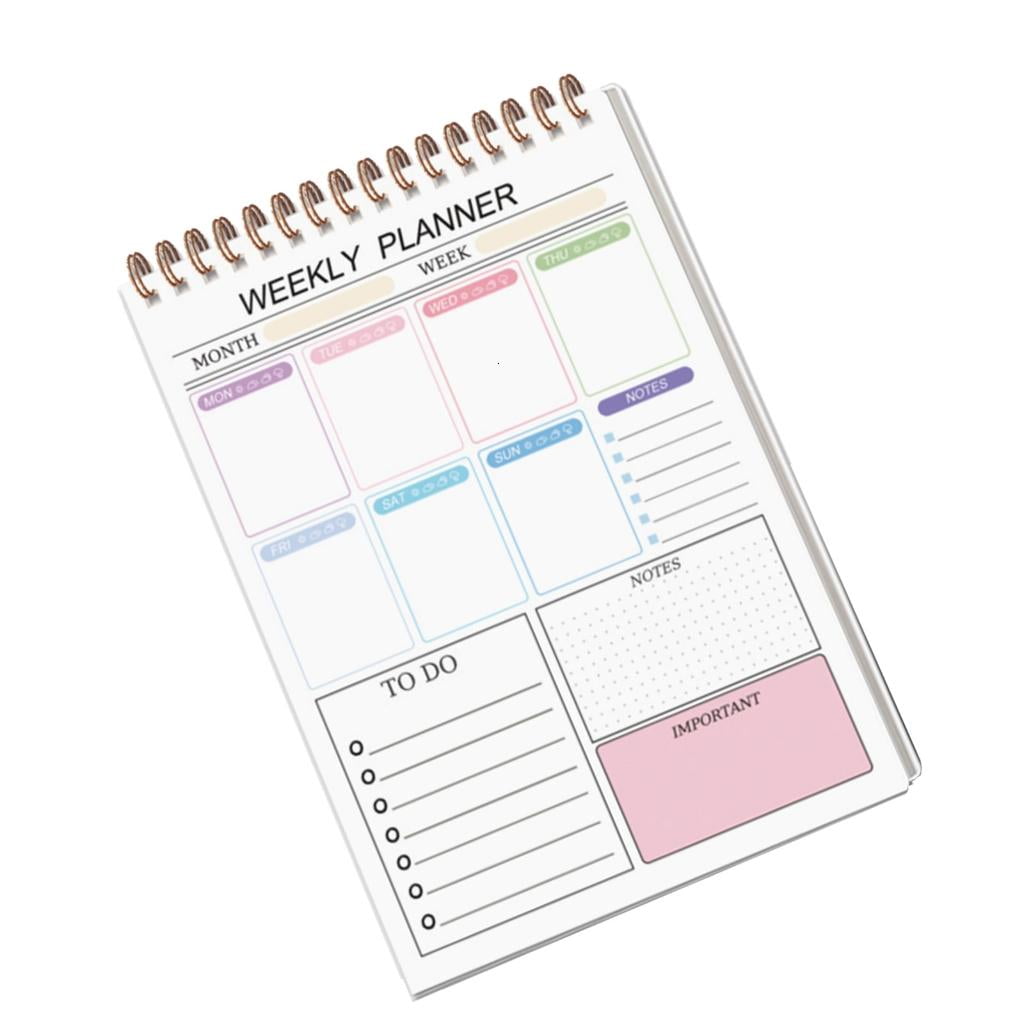 Giaone Spirals Notebook Featuring Check Off Sections And Cover For ...