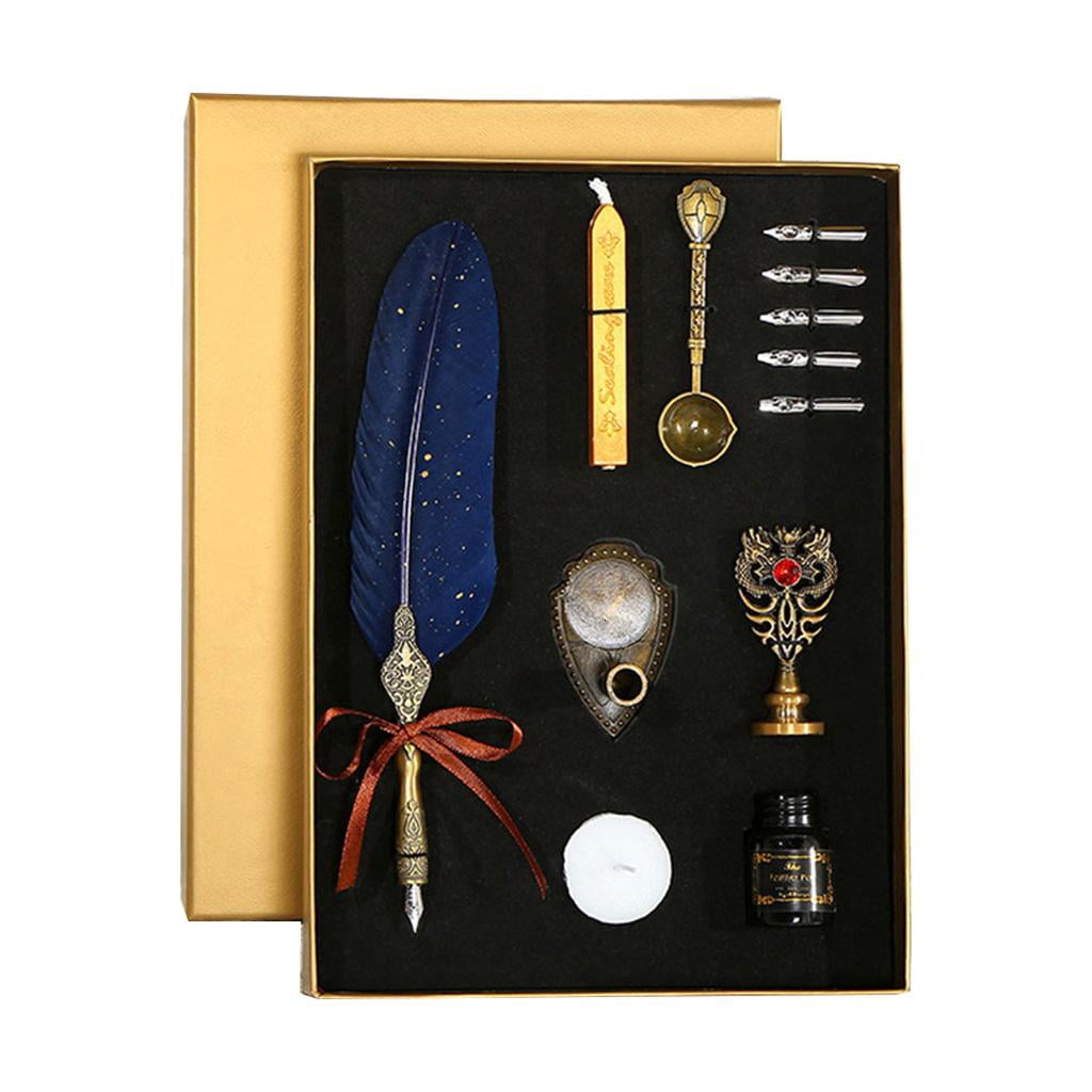 Giaone Sprinkle Gold Luxury Vintage Quill Dip Calligraphy Fountain Pen ...